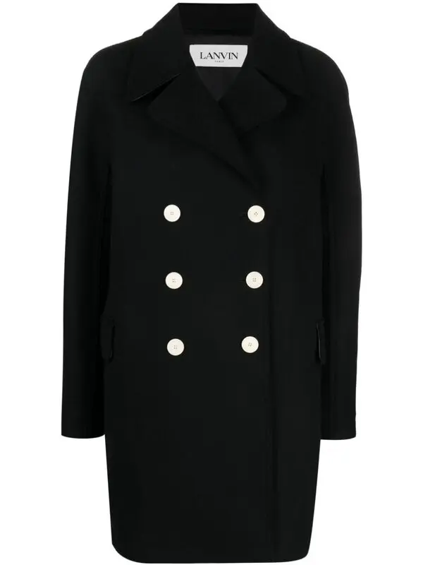 LANVIN Double-breasted Wool Coat