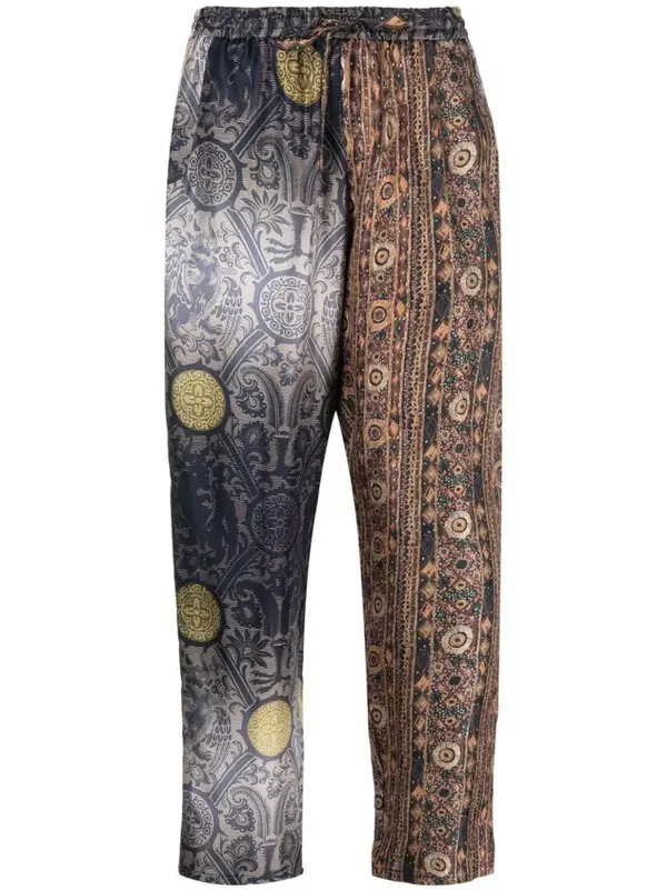 PIERRE-LOUIS MASCIA Graphic-print Trousers