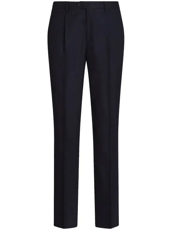 Etro Pressed-crease Trousers - Blue