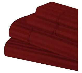 SUPERIOR Striped Egyptian Cotton Deep Pocket Sh Eet Set, Full
