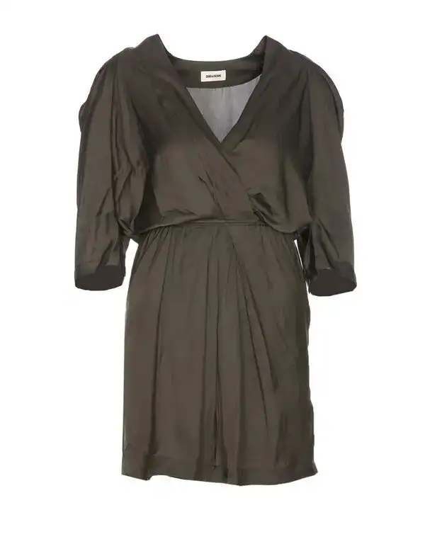 Zadig&Voltaire Randy Mini Dress In Green - 58% Off | Editorialist