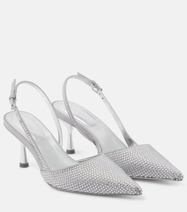 Simkhai Dylan Embellished Slingback Pumps