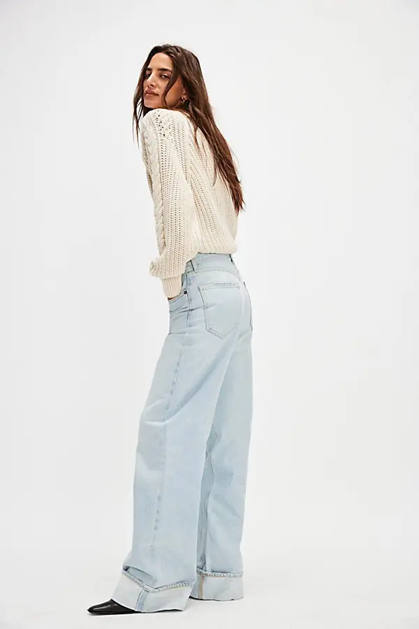AGOLDE Dame Wide Leg Jeans - Revive