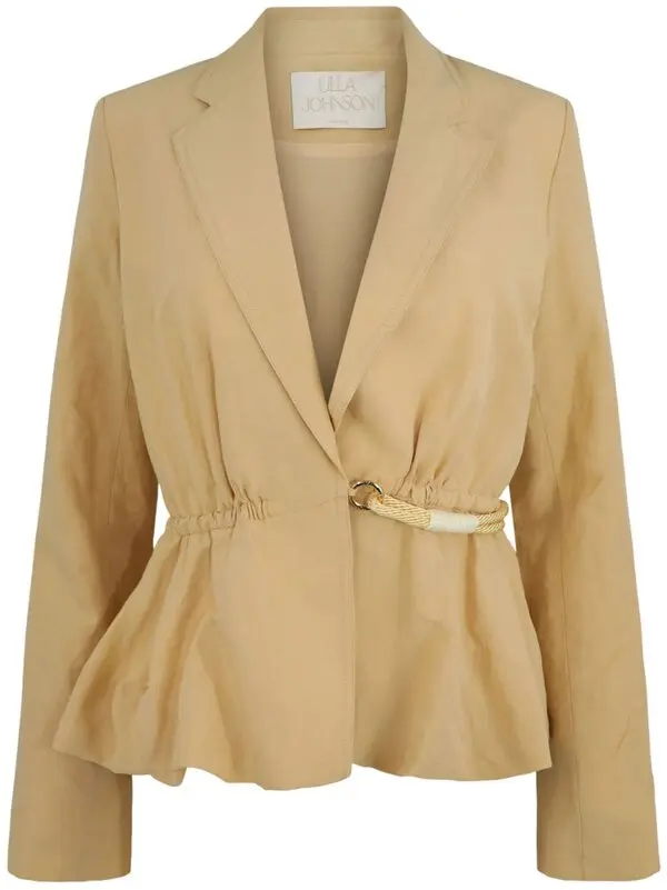 Ulla Johnson Talie Belted Blazer - Neutrals