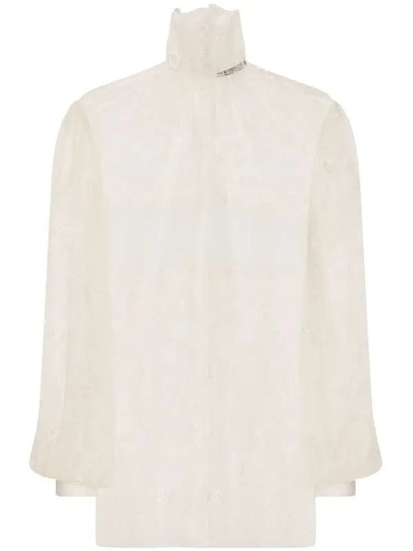 Dolce & Gabbana Sheer Lace Blouse