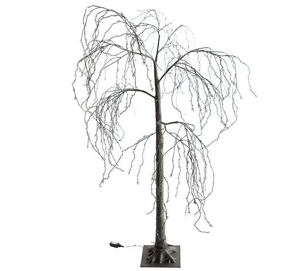 EVERGREEN 6' Indoor/outdoor Lighted Weeping Wil Low Tree