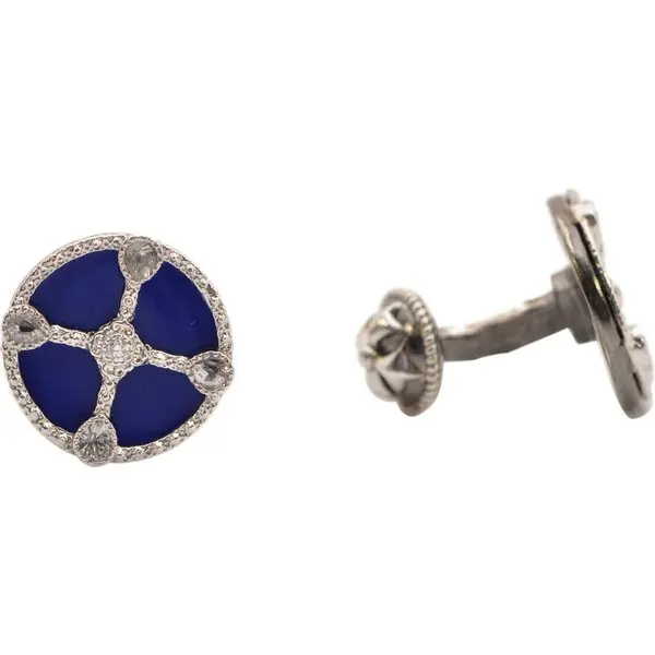 Armenta Romero Sapphire & Diamond Cuff Links - Blue