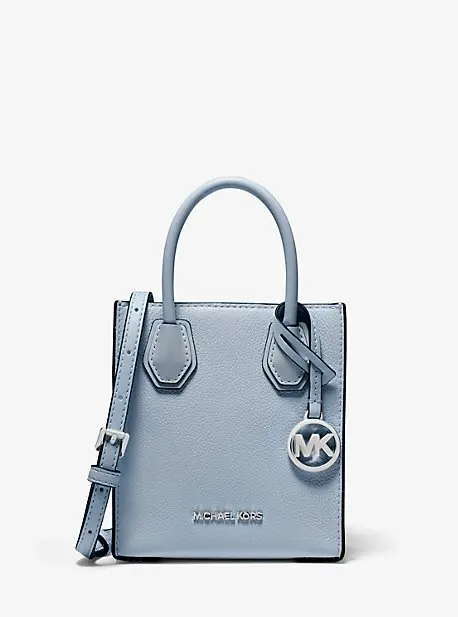 Michael Kors Pebbled Leather Crossbody Bag - Blue