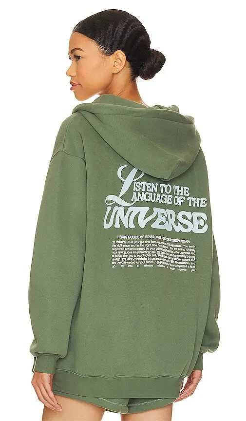 THE MAYFAIR GROUP Angel Number Zip Up Hoodie