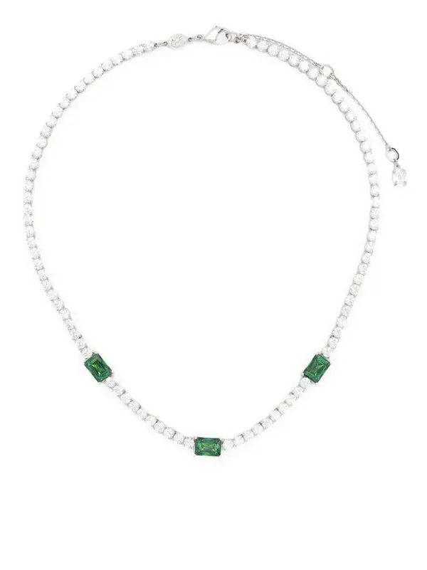 SWAROVSKI Matrix Tennis Necklace - Silver