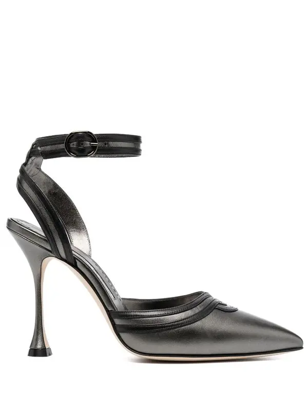 Manolo Blahnik Chonga 105mm Leather Pumps