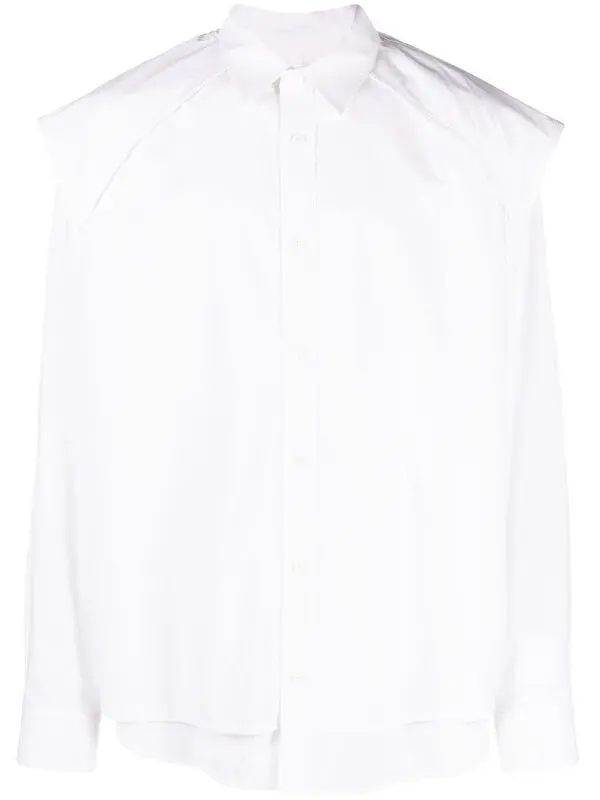 JUUN.J Overlapping-panel Cotton Shirt
