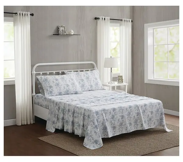 THE FARMHOUSE BY RACHEL ASHWELL British Rose Ki Ng Sheet Set