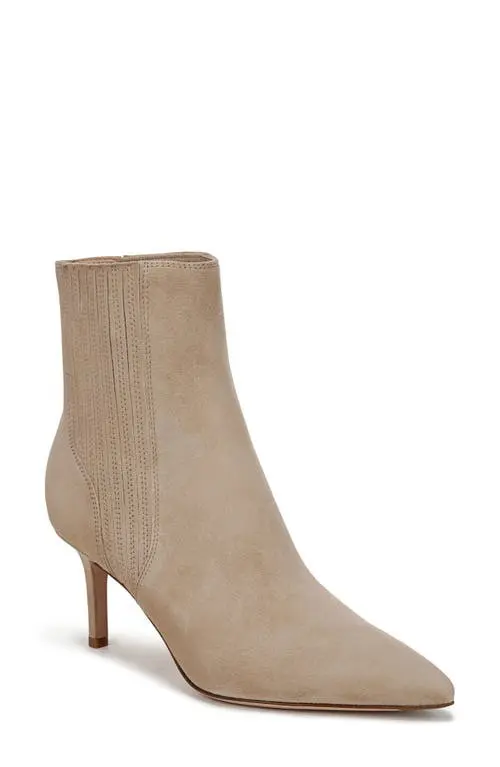 Veronica Beard Lisa 70mm Pointed Toe Bootie - Sand