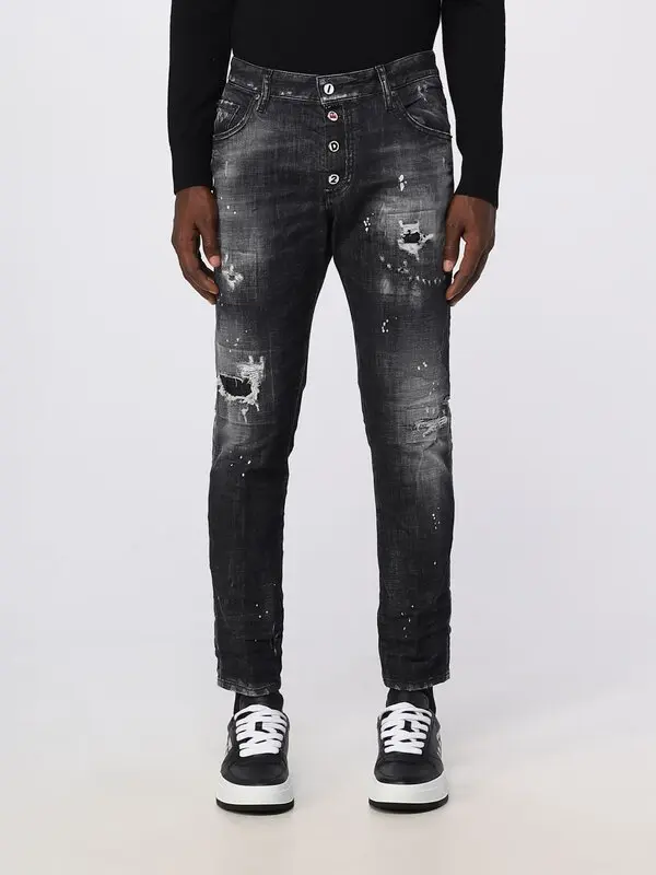 Dsquared2 Pac-Man™ X Jeans In Used Denim In Black - 65% Off 