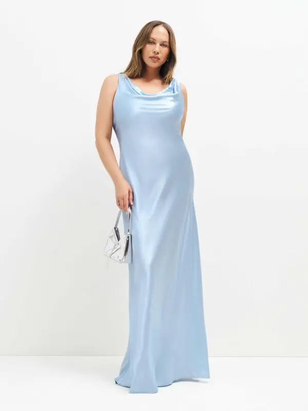 REFORMATION Annabelle Silk Dress - Horizon