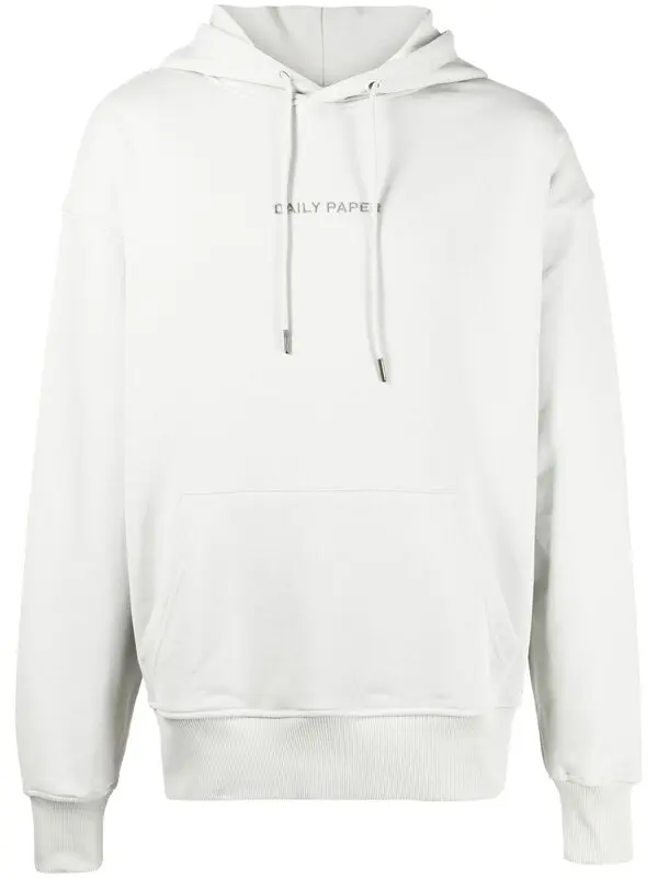DAILY PAPER Logo Print Cotton Hoodie