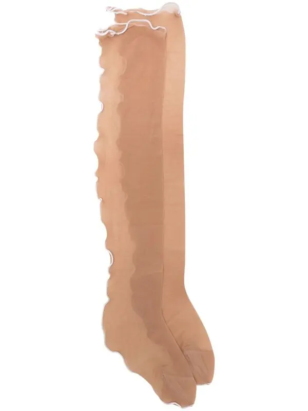 MAISON CLOSE Contrast-lining Stretch Tights