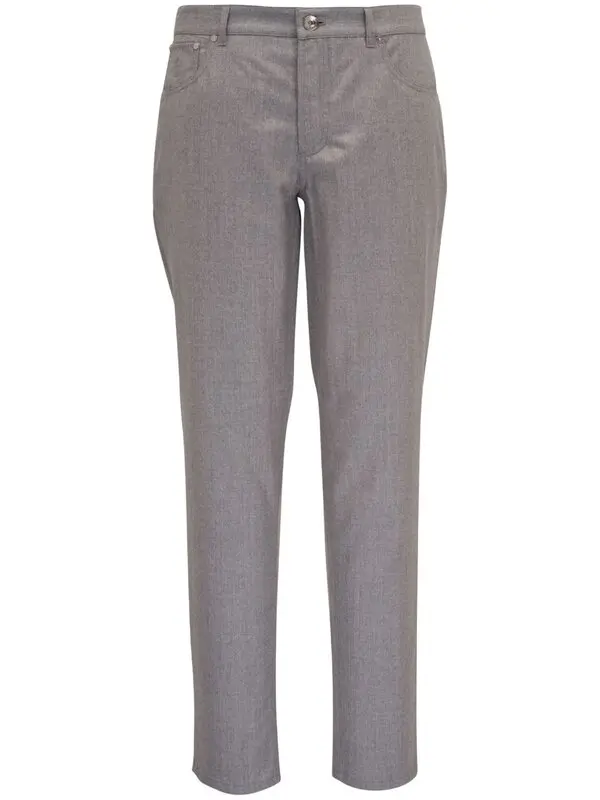 Brunello Cucinelli Mid-rise Wool Trousers