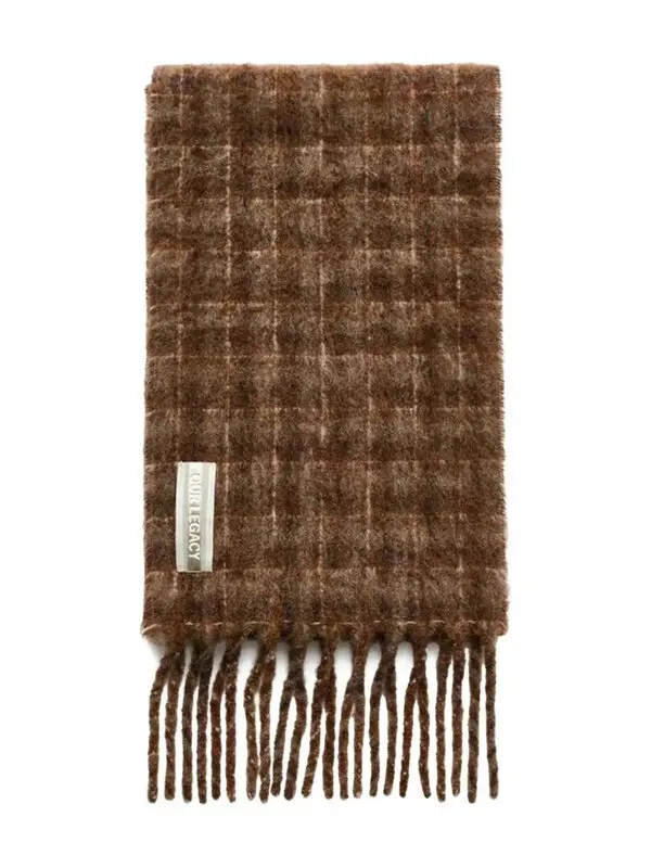 Our Legacy Scarf - Dorf Check Fuzzy Alpaca