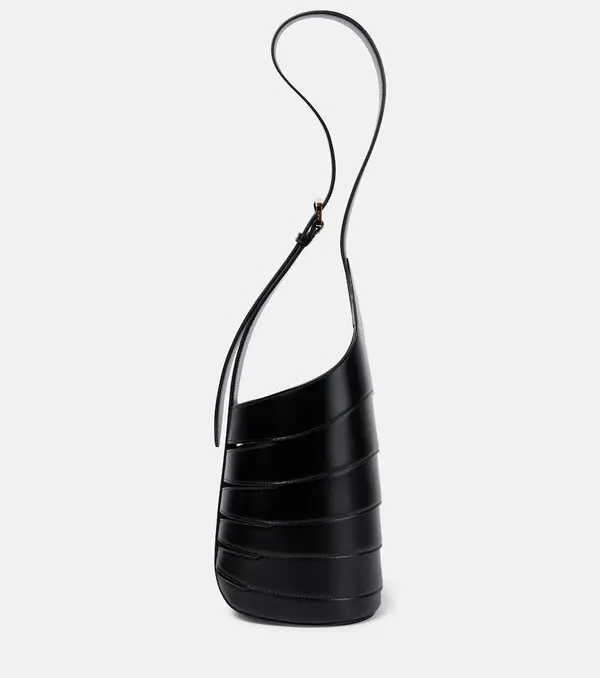 Alaïa Babel Small Leather Shoulder Bag - Black