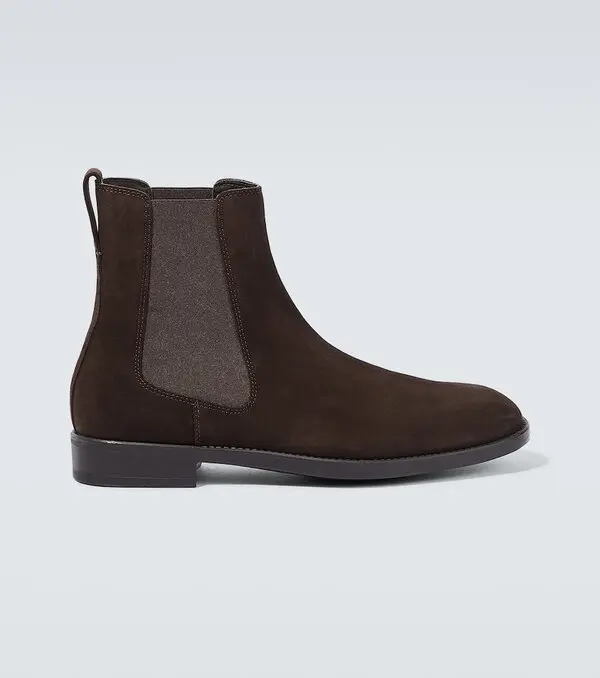 TOM FORD Suede Chelsea Boots - Brown