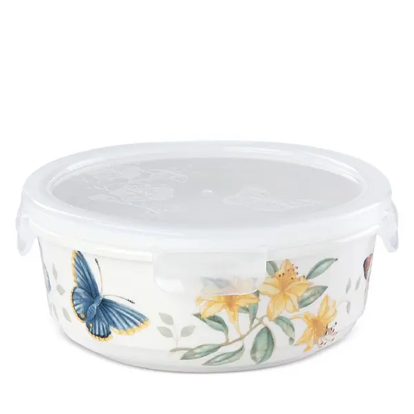 LENOX Butterfly Meadow Large Round Food Storage Container