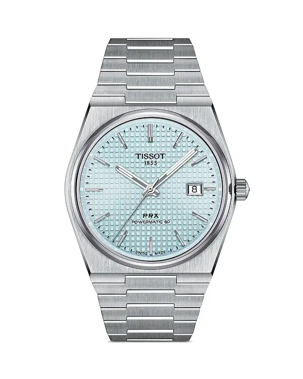 TISSOT Powermatic 80 40mm Watch - Blue/silver