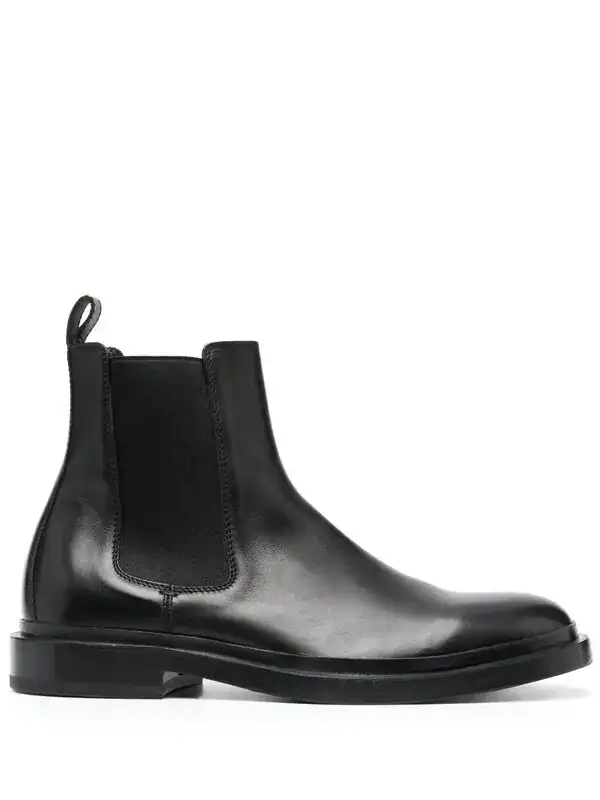 Officine Creative Major 002 Leather Chelsea Boots In Black  display picture 2