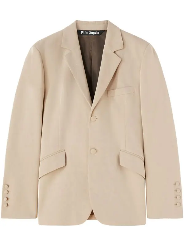 Palm Angels Fitted Retro Single-breasted Blazer
