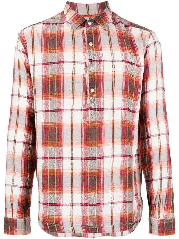 Barena Venezia Check-print Long-sleeved Shirt