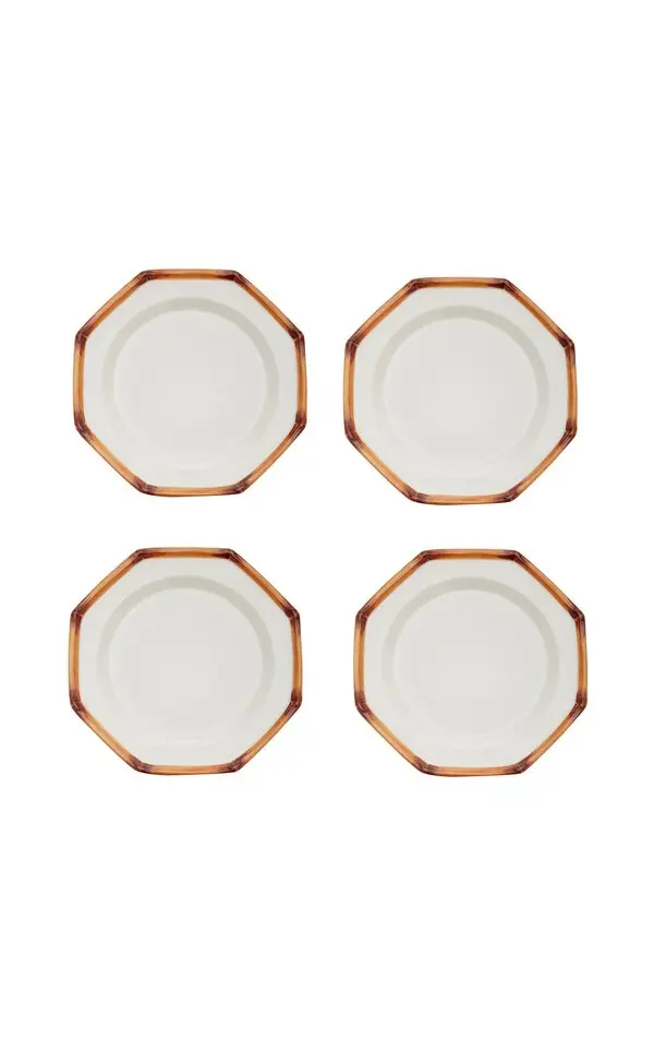 ESTE CERAMICHE FOR MODA DOMUS Set-of-four Ceramic Dinner Plates