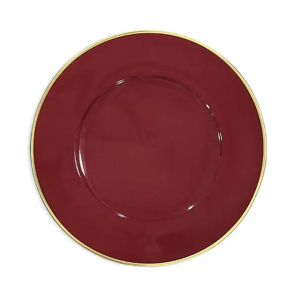 ANNA WEATHERLEY Brushed Charger - Crimson