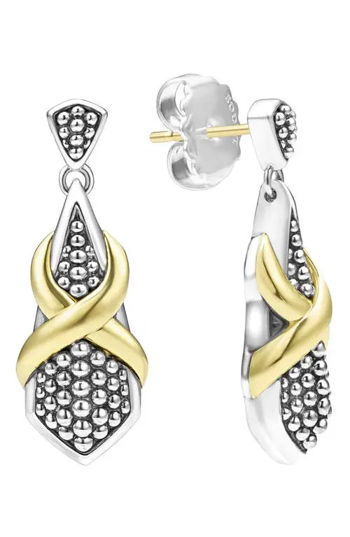 Lagos Embrace Drop Earrings - Gold/silver