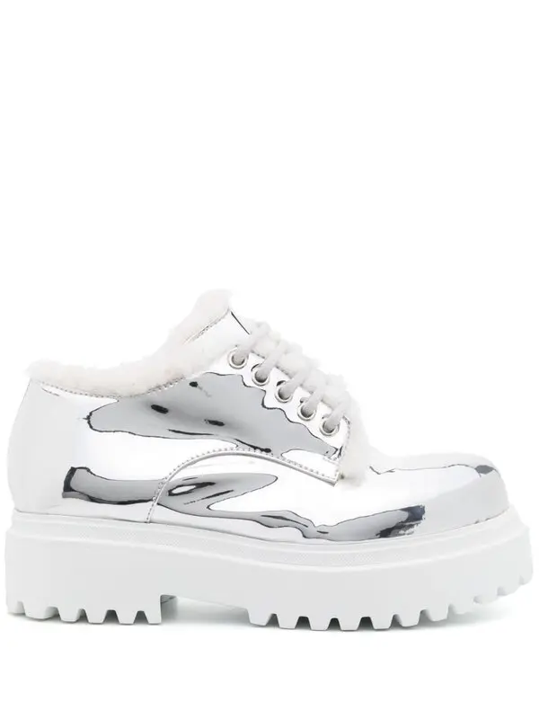 LE SILLA Ranger Lace-up Shoes - Silver