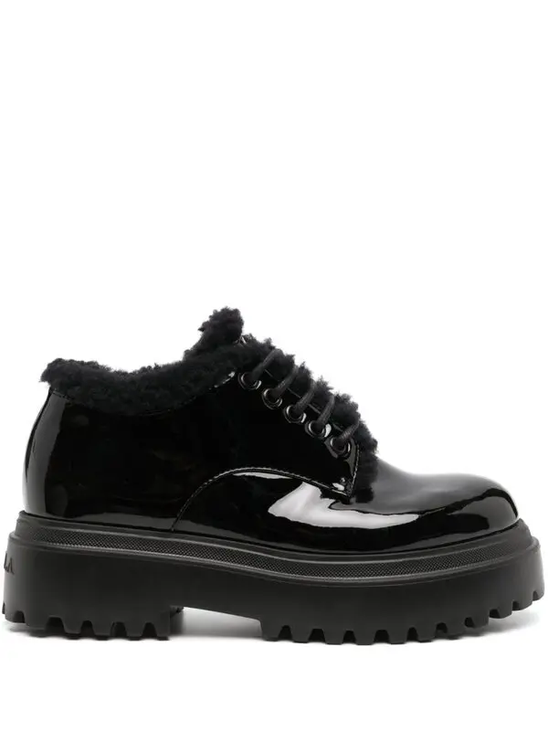 LE SILLA Ranger Lace-up Derby Shoes - Black