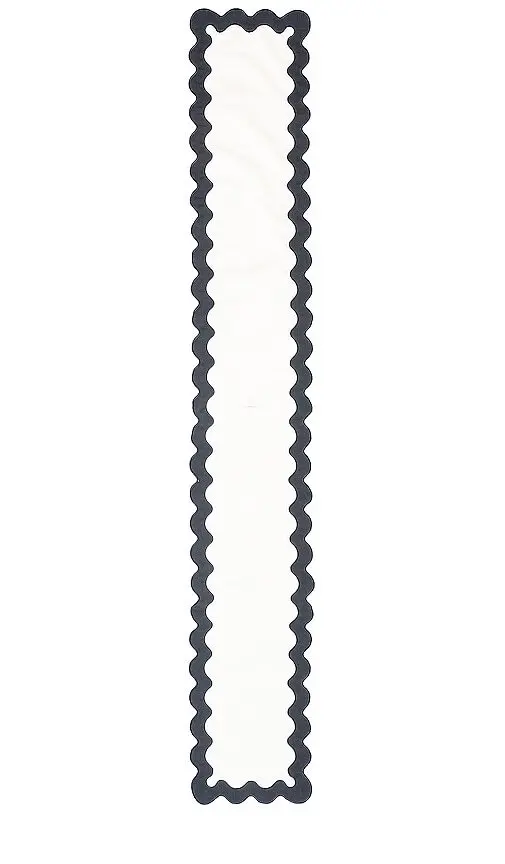 BUSINESS & PLEASURE Table Runner In In White - Riviera White