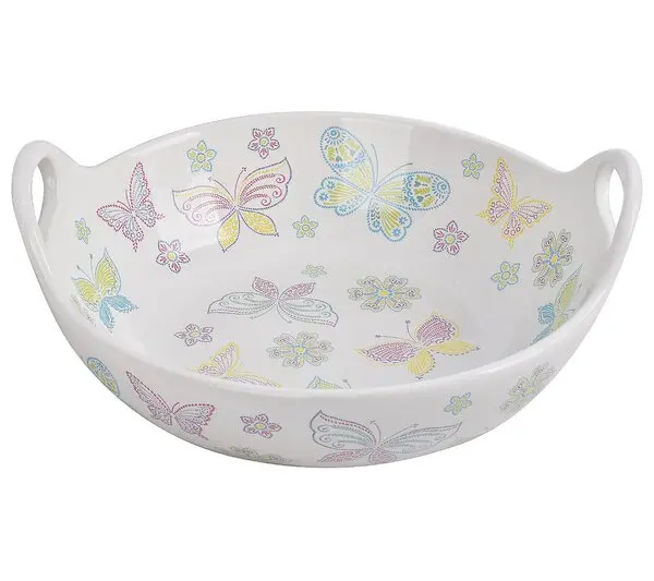 TEMP-TATIONS Seasonal 3-qt Deep Serving Bowl With Handles