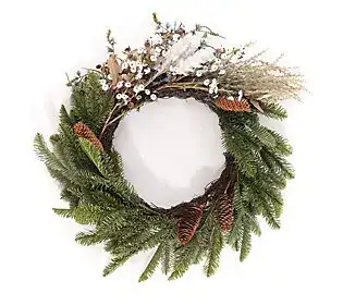 Safavieh Pine & Olive Leaf Wreath - Thumbnail 2