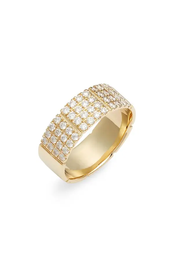Buy Bony Levy Katherine Pavé Diamond Ring - Yellow Gold/ Diamond At 40% ...