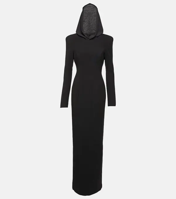 MONOT Mônot Hooded Maxi Dress - Black