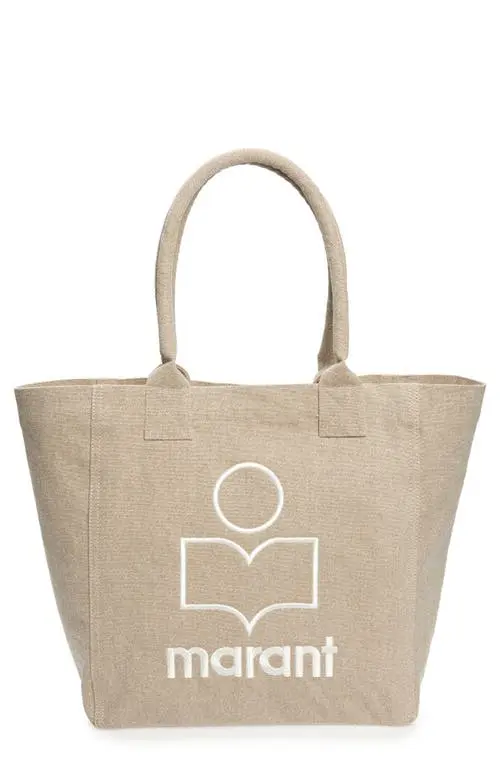 Isabel Marant Small Yenky Logo Tote - Beige