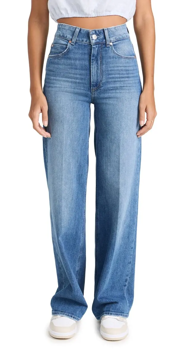 Paige Sasha Wide Leg Jeans - Stefania Distressed