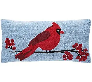 C&F HOME Cardinal Berry Branch Pillow