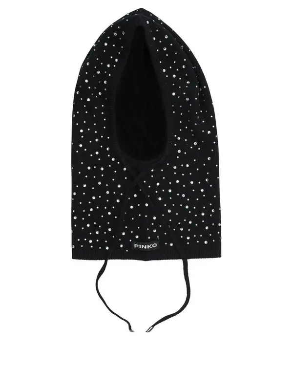 Pinko Wool Beanie - Black