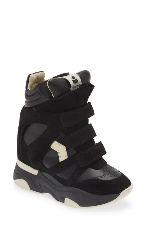 Isabel Marant Balskee High-top Sneakers - Black/white