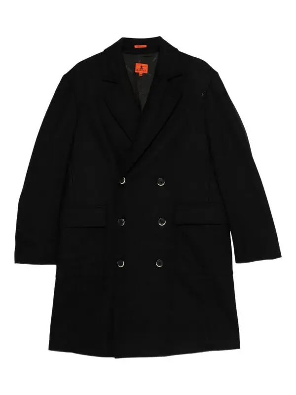 Barena Venezia Double-breasted Patch-pocket Coat - Black