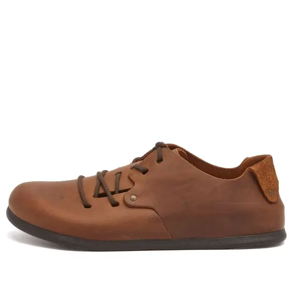 BIRKENSTOCK Montana Oiled Leather Lace Up Shoes - Cuoio Oiled Leather