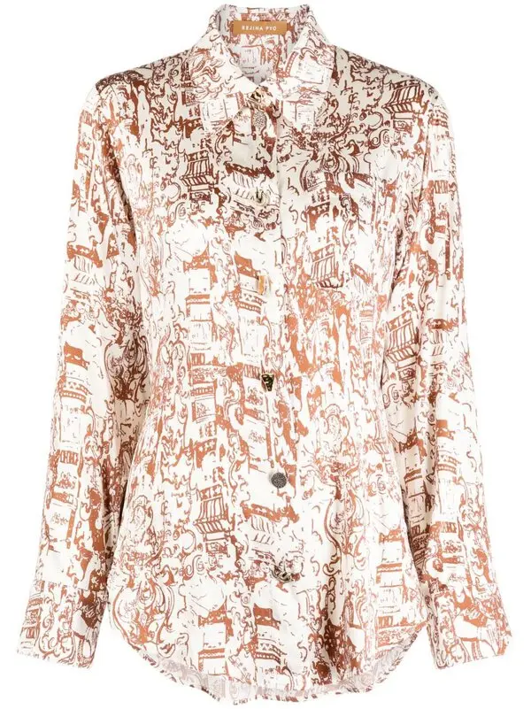 REJINA PYO Kora Printed Blouse