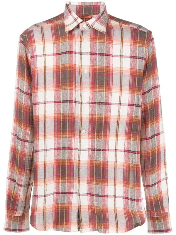 Barena Venezia Plaid-check Pattern Shirt - Neutrals
